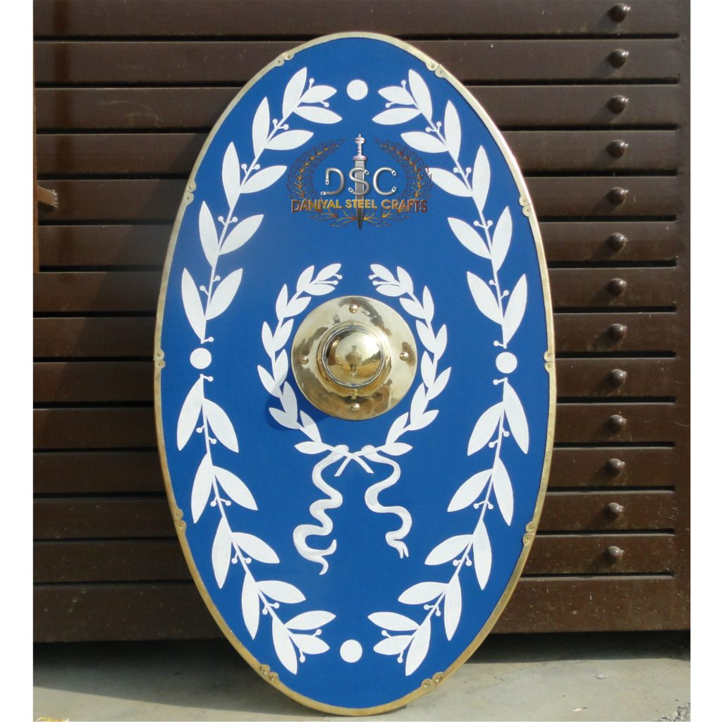 DSC-S112 ROMAN OVAL SHIELD – Daniyal Steel Crafts